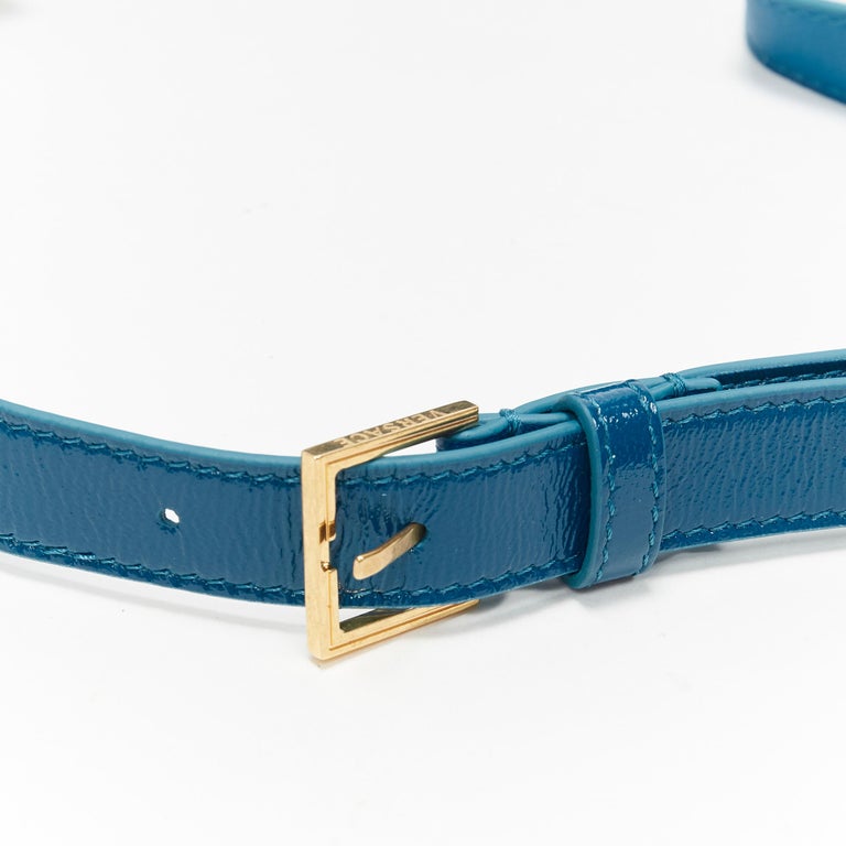 new VERSACE teal blue diamond quilted shiney lamb leather medusa small ...