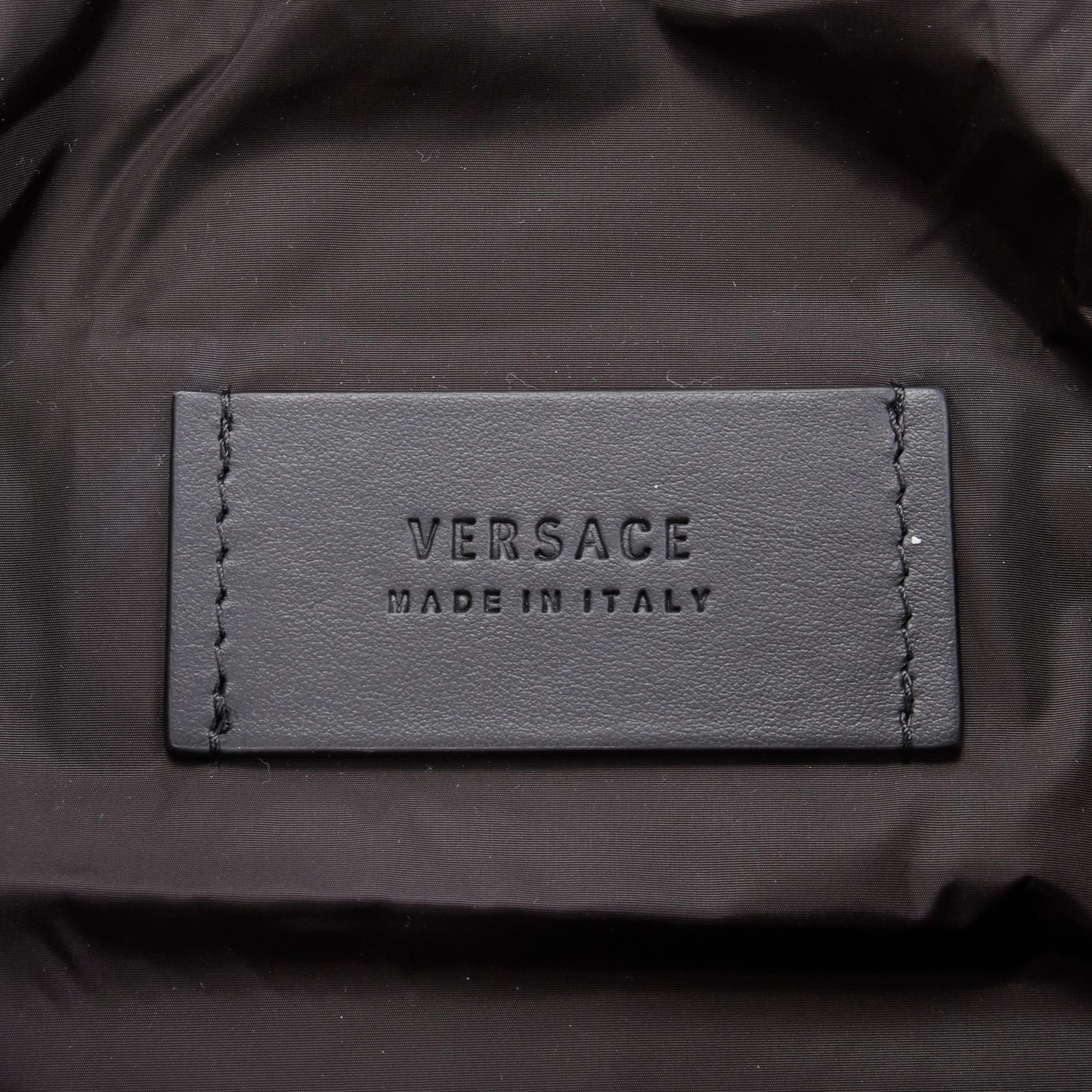 new VERSACE V Code Gianni Signature black red nylon Greca backpack at ...