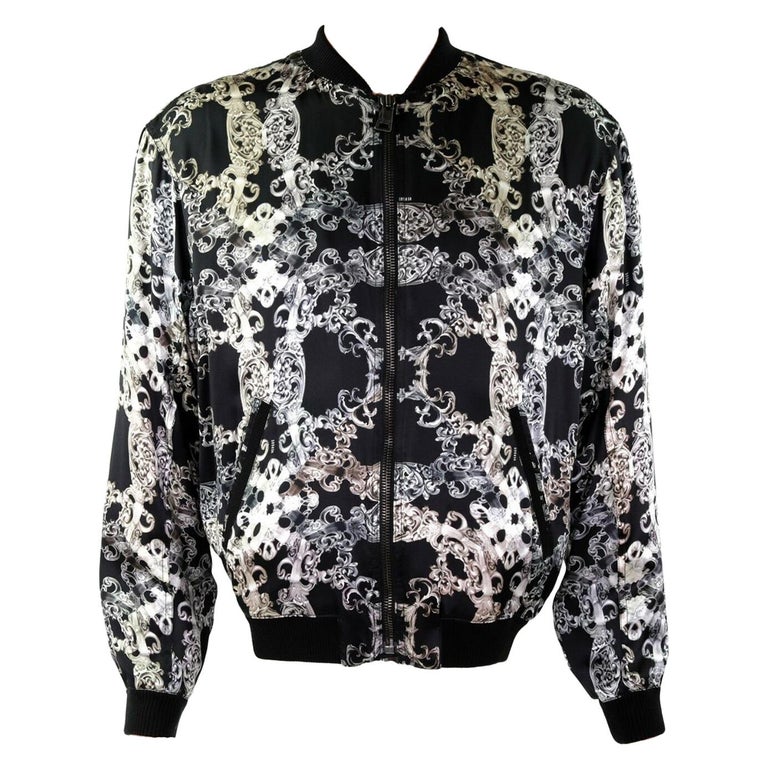 New VERSACE VERSUS 100% Silk Bomber Jacket for Men For Sale at 1stDibs ...
