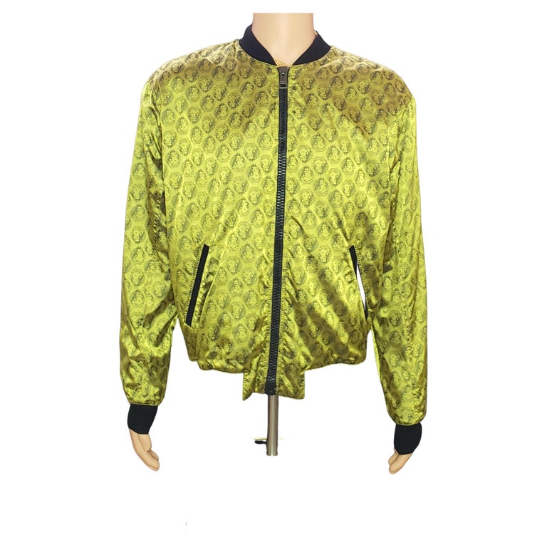 NEW VERSACE VERSUS GREEN LION BOMBER JACKET Sz 48 - 38 (M) For Sale at ...