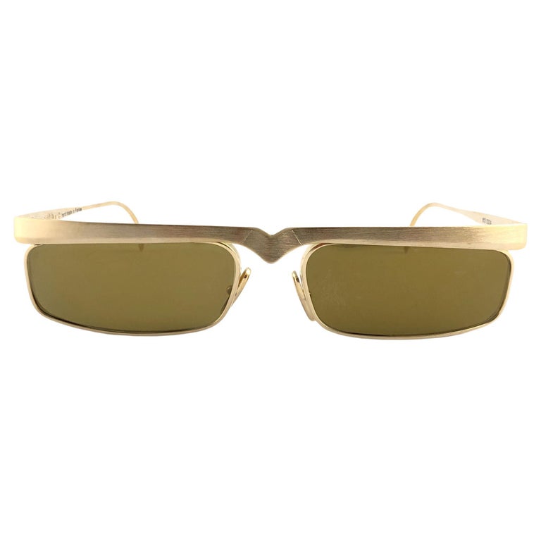 New Vintage Alain Mikli Matte Brushed Gold 613 Made in France ...