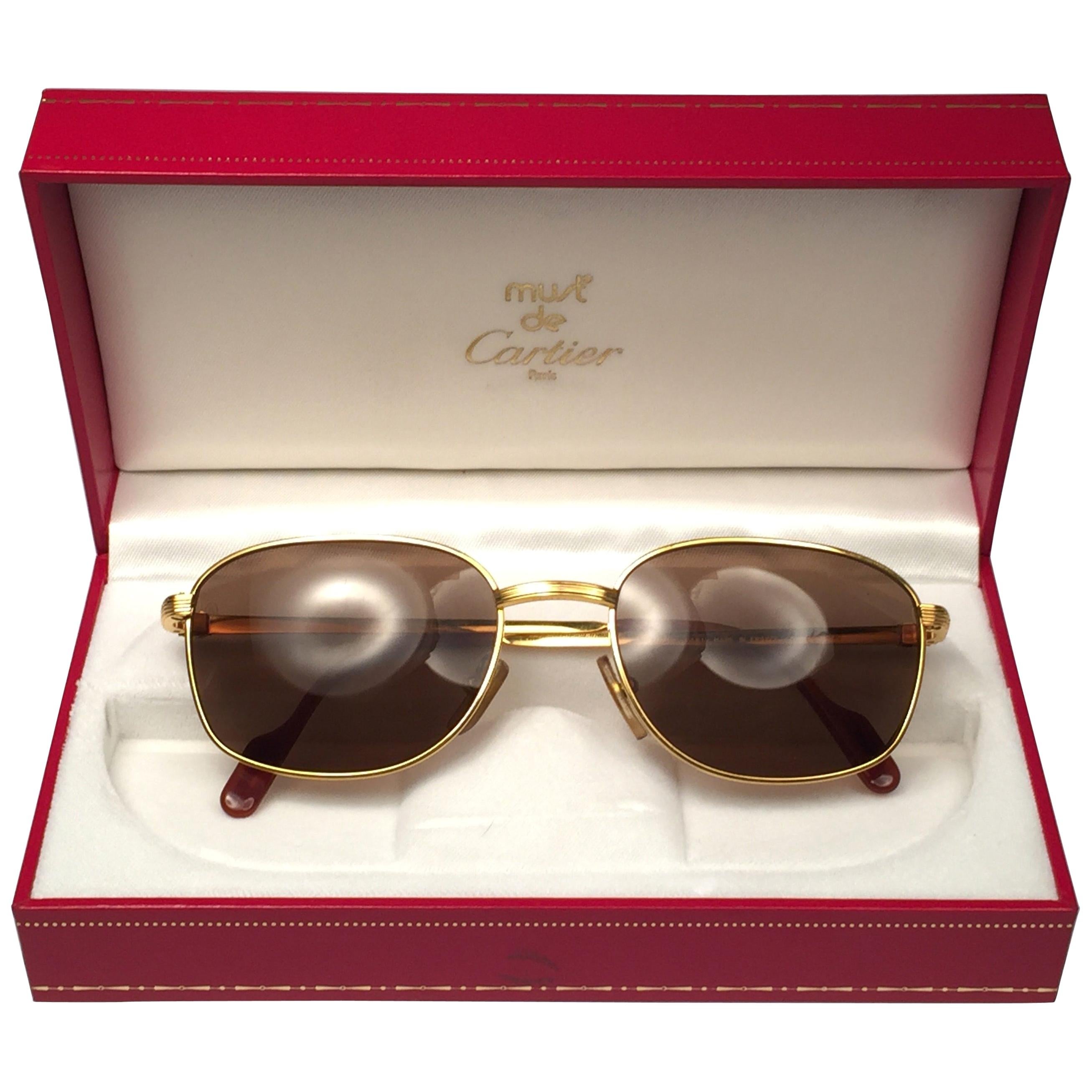 Cartier Vintage Giverny Palisander Sunglasses For Sale at 1stDibs