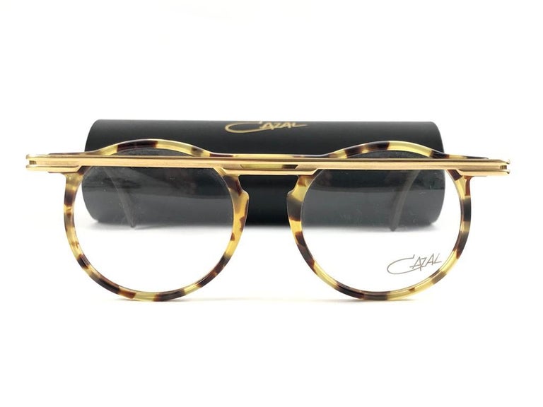 New Vintage Cazal 648 Gold and Yellow Tortoise Reading Frame 1990's ...