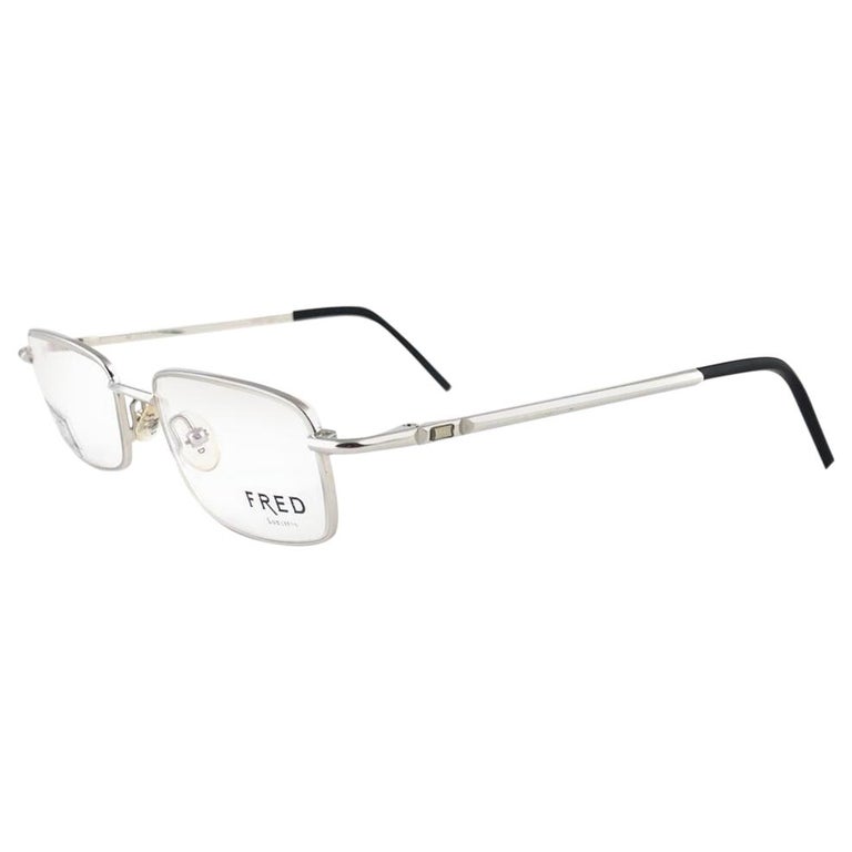 New Vintage Fred CUT 005 RX Prescription Silver Made in France at 1stDibs