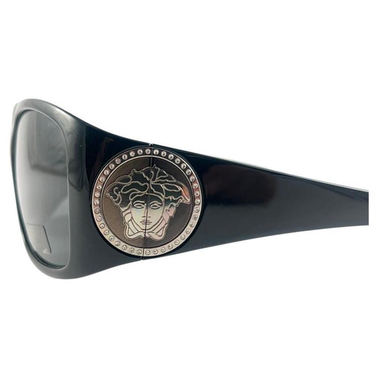 New Vintage Gianni Versace Mod 4160B Black Frame 2000'S Italy ...