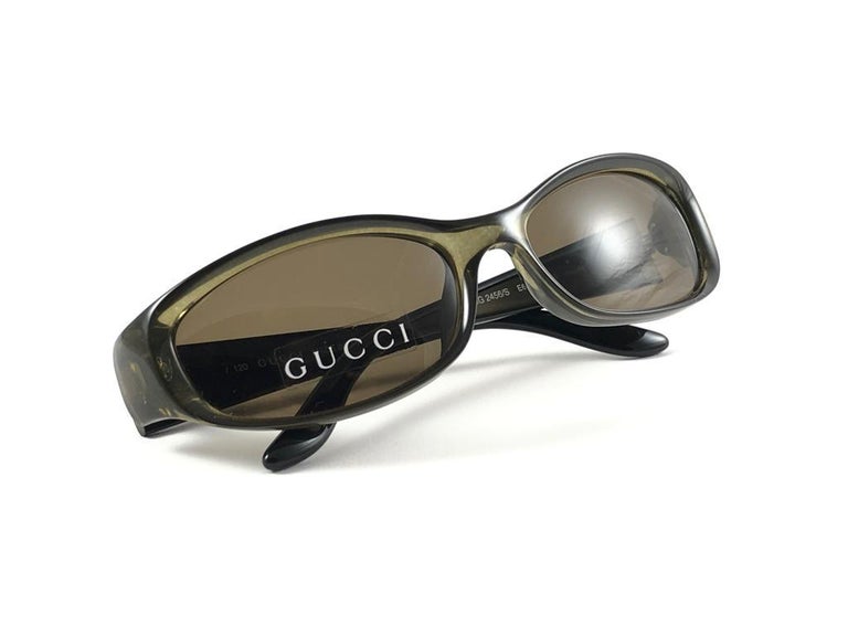 New Vintage Gucci 2456/S Translucent Optyl Sunglasses 1990''s Made in ...