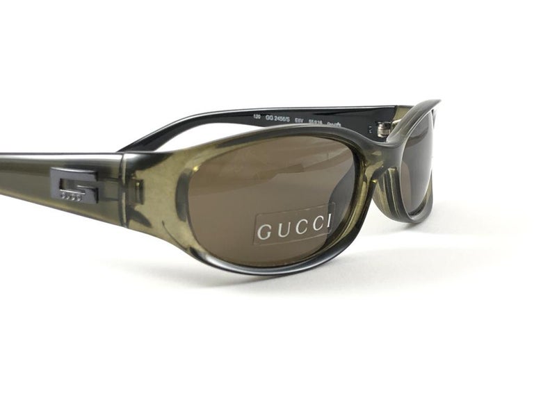 New Vintage Gucci 2456/S Translucent Optyl Sunglasses 1990's Made in ...