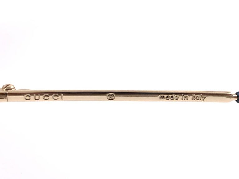 New Vintage Gucci 2653/S Gold Half Frame Sunglasses 1990's Made in ...