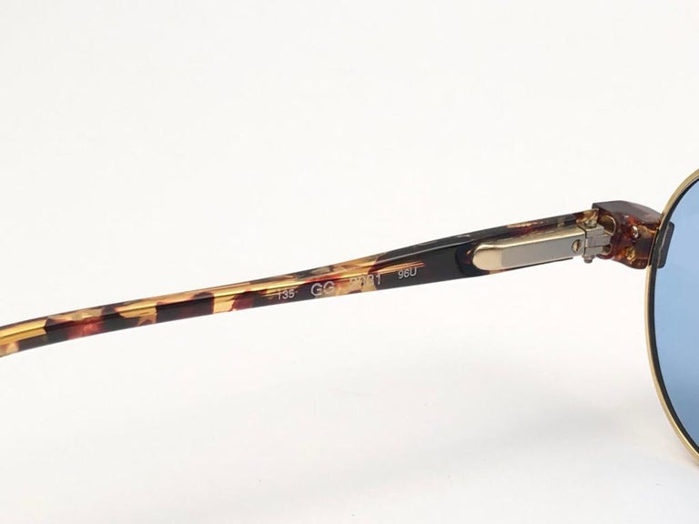 New Vintage Gucci Tortoise and Gold Sunglasses 1980's Made in Italy at ...