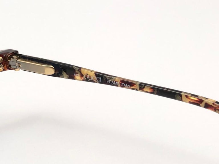 New Vintage Gucci Tortoise and Gold Sunglasses 1980's Made in Italy at ...