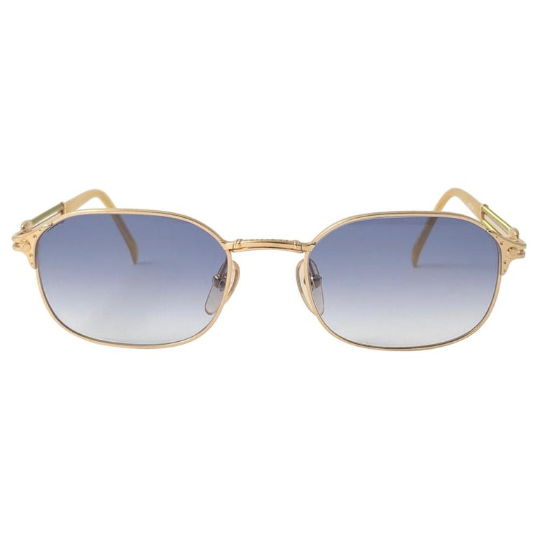 New Vintage Jean Paul Gaultier 55 5107 Gold Frame Sunglasses 1990's ...