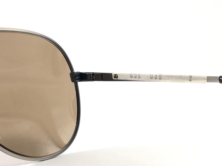 New Vintage Menrad Silver Oversized Made in Germany 1970 Sunglasses For ...