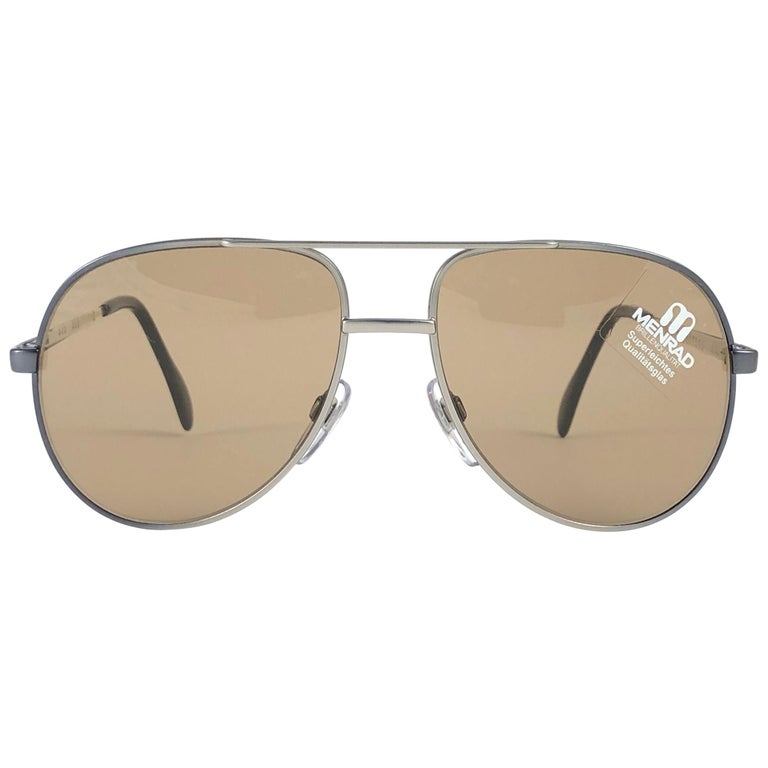 New Vintage Menrad Silver Oversized Made in Germany 1970 Sunglasses For ...