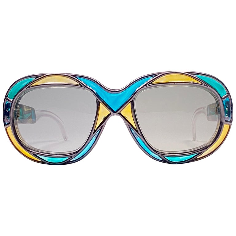 New Vintage Michelle Brevet 1950's Stained Glass Handmade in France ...