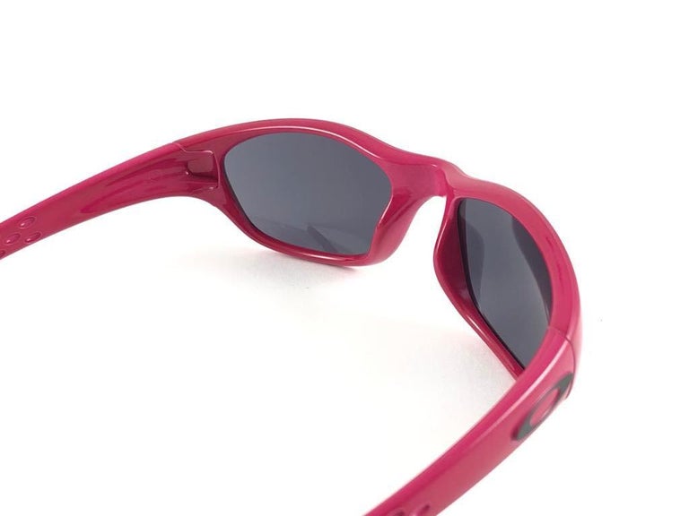 New Vintage Oakley Fives 2.0 Raspberry Black Iridium 2001 Sunglasses ...
