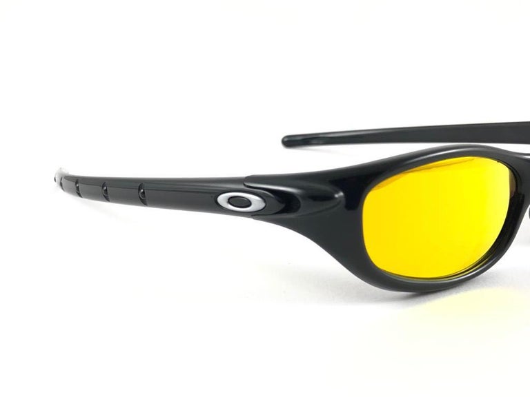 New Vintage Oakley Four Crystal Blue Gold Iridium Lenses 2000 ...
