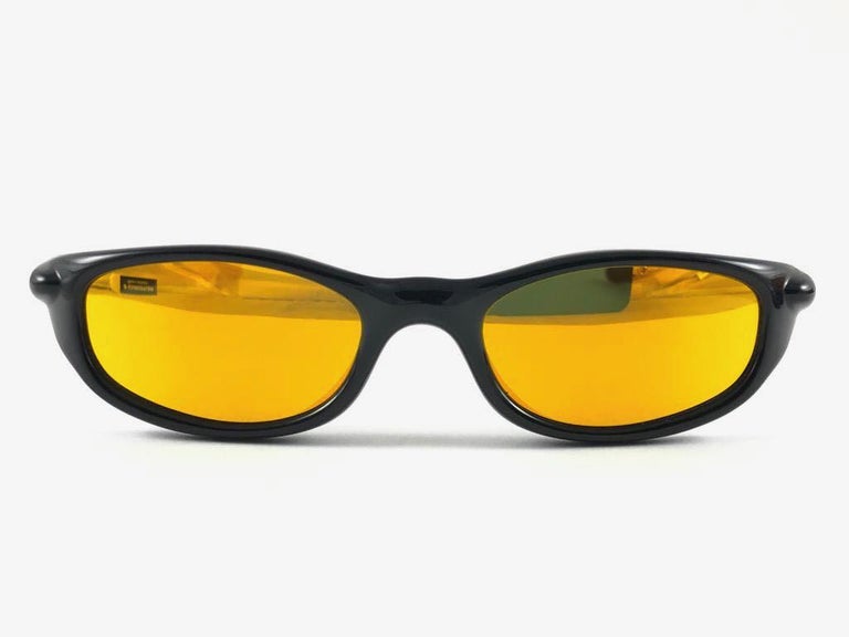 New Vintage Oakley Four Crystal Blue Gold Iridium Lenses 2000 ...