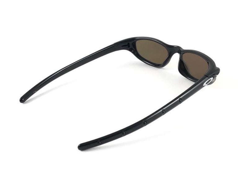 New Vintage Oakley Four Crystal Blue Gold Iridium Lenses 2000 ...