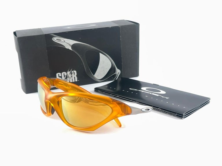 New Vintage Oakley Scar Butterscotch W24K Lens 2001 Sunglasses For Sale ...