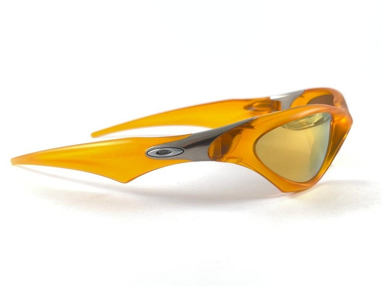 New Vintage Oakley Scar Butterscotch W24K Lens 2001 Sunglasses For Sale ...