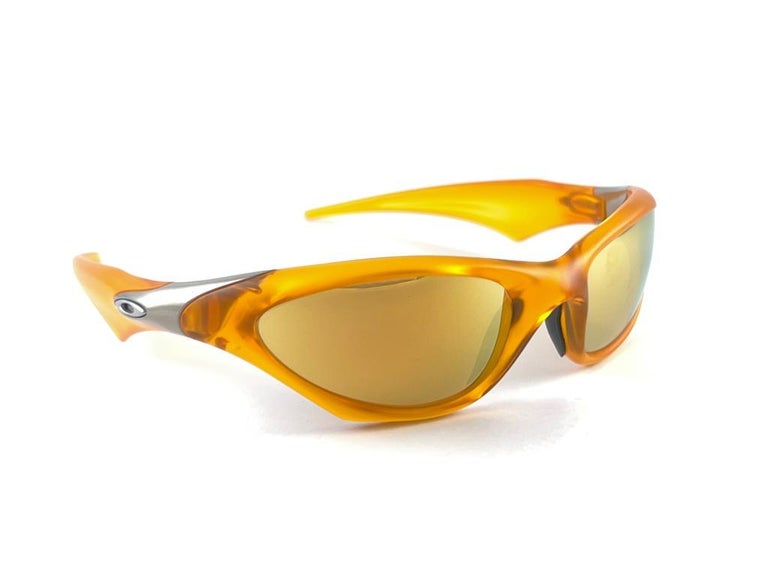 New Vintage Oakley Scar Butterscotch W24K Lens 2001 Sunglasses For Sale ...