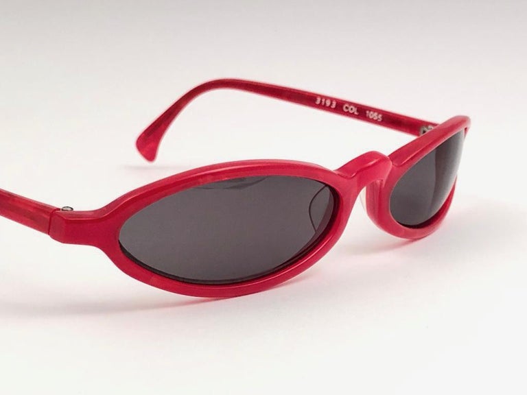 New Vintage Rare Alain Mikli 3193 Candy Red France Sunglasses 1990 For ...