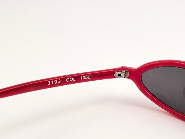 New Vintage Rare Alain Mikli 3193 Candy Red France Sunglasses 1990 For ...