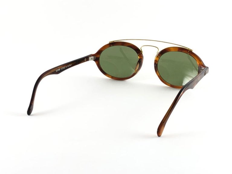 New Vintage Ray Ban Gatsby RB3 Green Lenses 1980's B&L Sunglasses For ...
