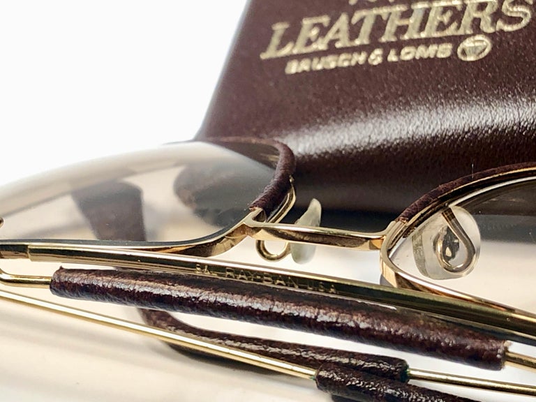 New Vintage Ray Ban Leathers Explorer 58Mm Chocolate Changeable ...