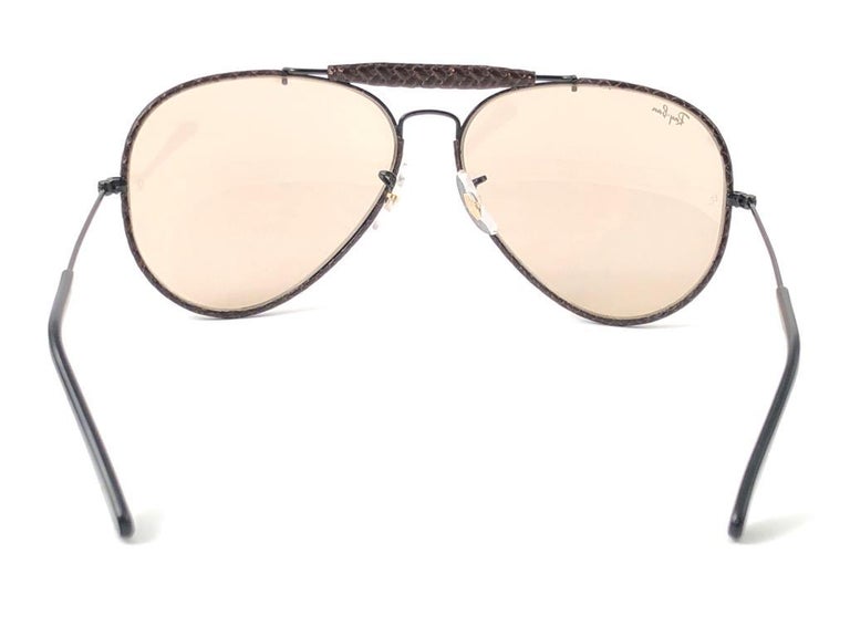 New Vintage Ray Ban Leathers Outdoorsman 62Mm Woven Changeable ...