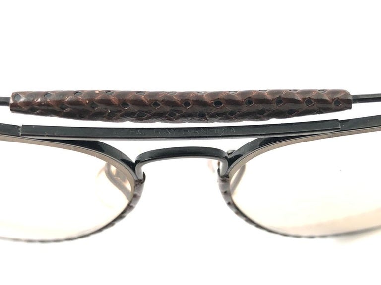 New Vintage Ray Ban Leathers Outdoorsman 62Mm Woven Changeable ...