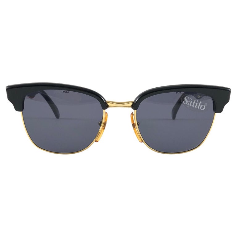 New Vintage Safilo Team 419 " Clubmaster Style " 1980's Sunglasses Made ...