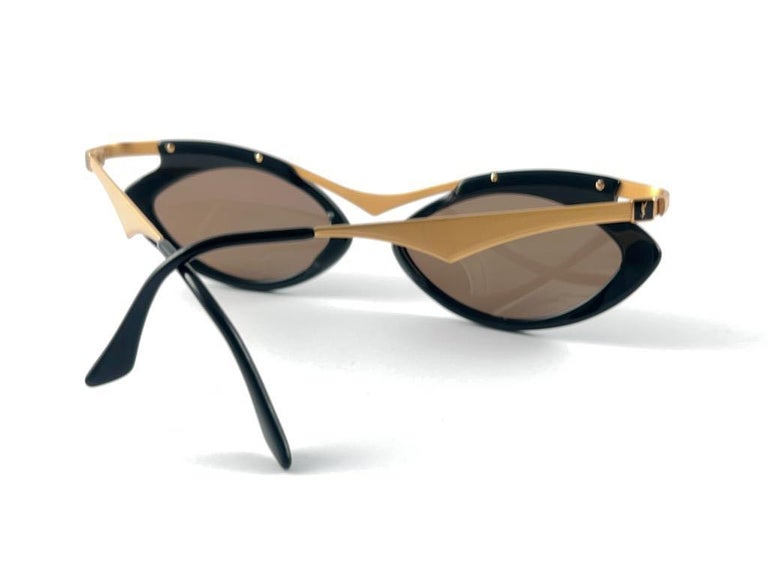 New Vintage Yves Saint Laurent Cat Eye 6571 YSL 1980 France Sunglasses ...