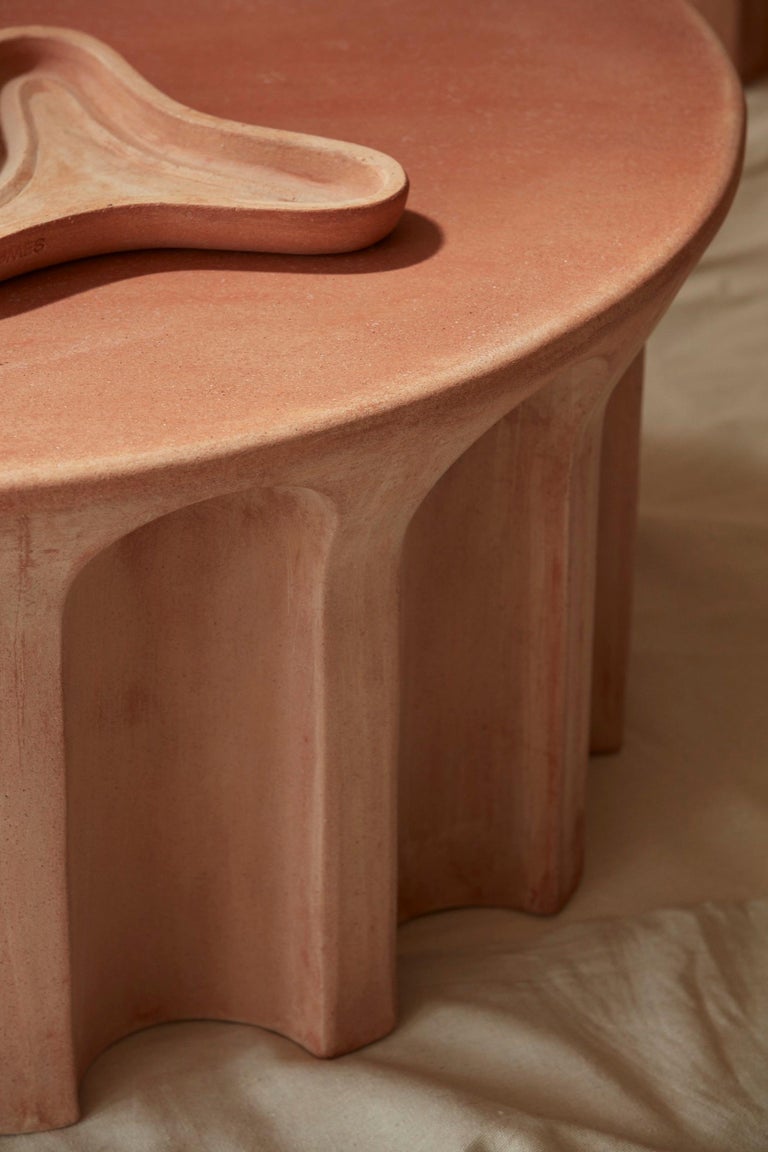 New Volumes Terracotta Echo Low Table by Thomas Coward For Sale at 1stDibs
