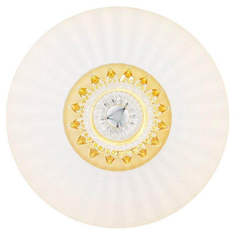 New Wave Optic Wall Opal with Gold Eyeball For Sale at 1stDibs