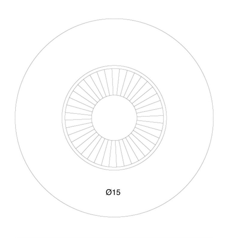 New Wave Optic Wall Sconce XL Rose with Bulb For Sale at 1stDibs