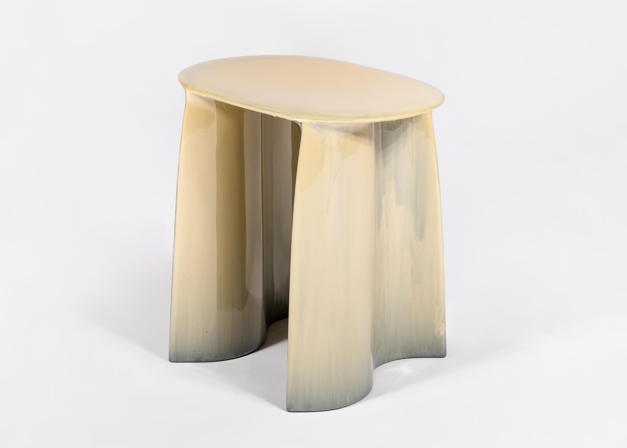New Wave Stool - Glazed by Studio Lukas Cober For Sale at 1stDibs