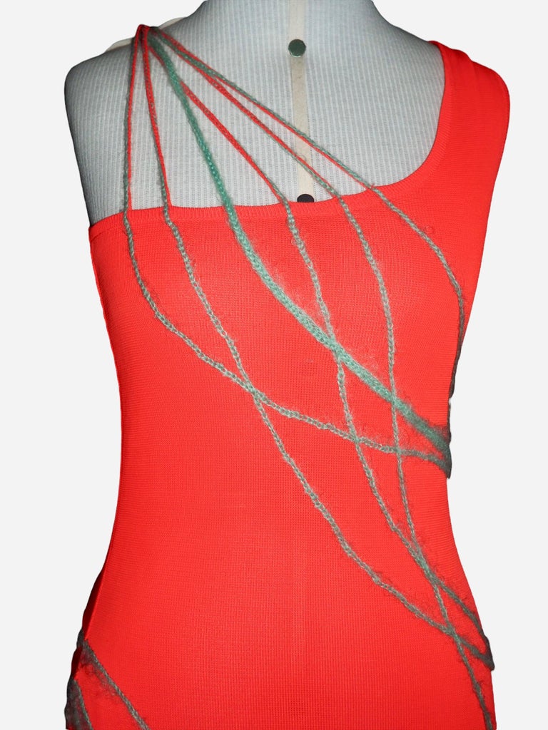 NEW WITH TAGS Versace by Donatella SS 1998 RUNWAY + AD CAMPAIGN Orange ...