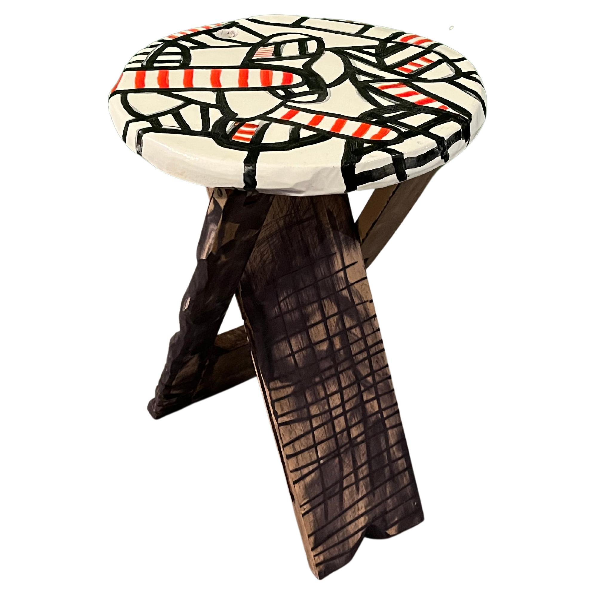 Needlepoint Tiger Stool For Sale at 1stDibs | cardboard stool tiger
