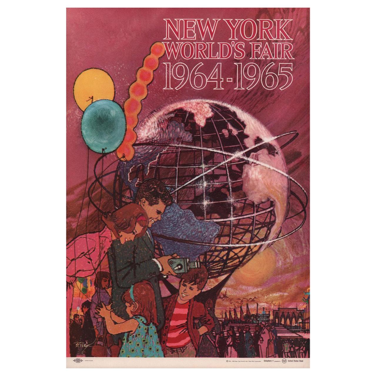 Original 1964 New York World's Fair Poster at 1stDibs