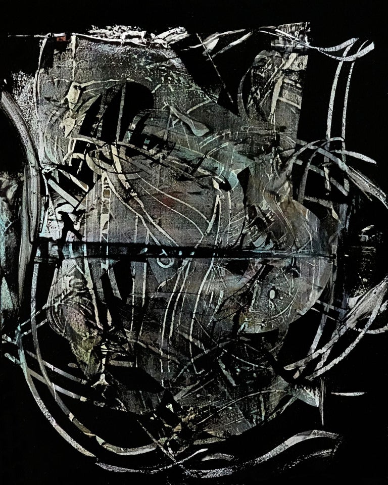 Newel Hunter - The Running Man, Painting, Acrylic on Canvas For Sale at ...