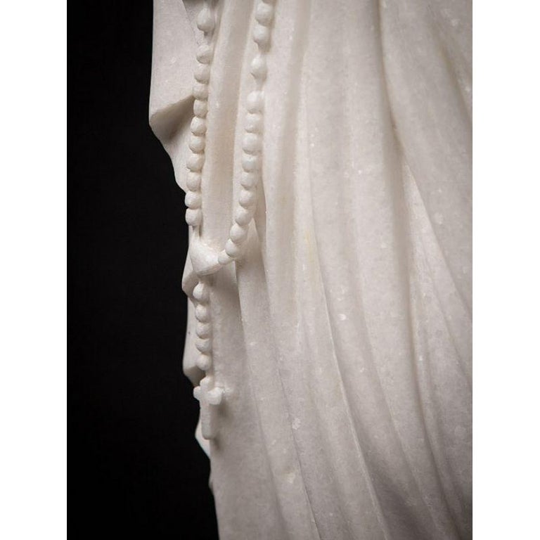 Newly Made Marble Maria Statue from Italy For Sale at 1stDibs