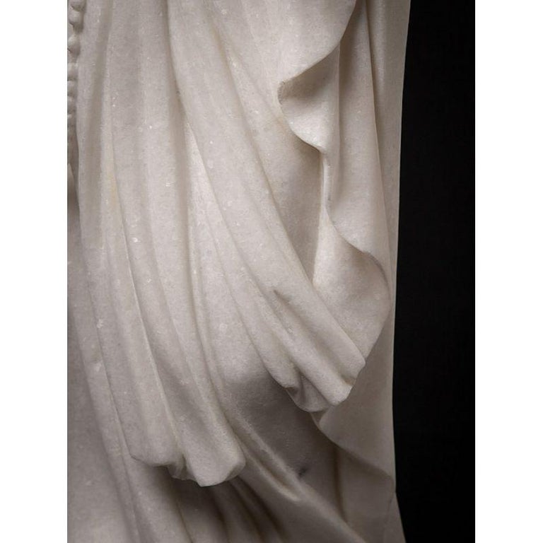 Newly Made Marble Maria Statue from Italy For Sale at 1stDibs