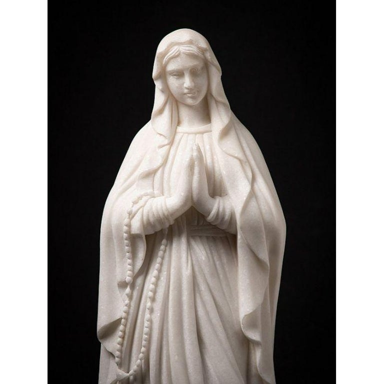 Newly Made Marble Maria Statue from Italy For Sale at 1stDibs