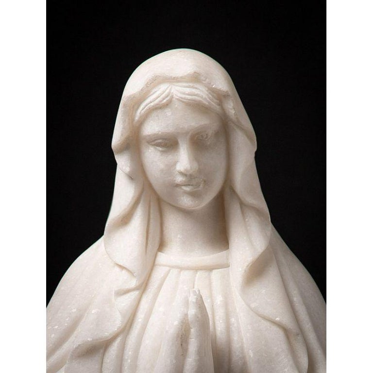 Newly Made Marble Maria Statue from Italy For Sale at 1stDibs