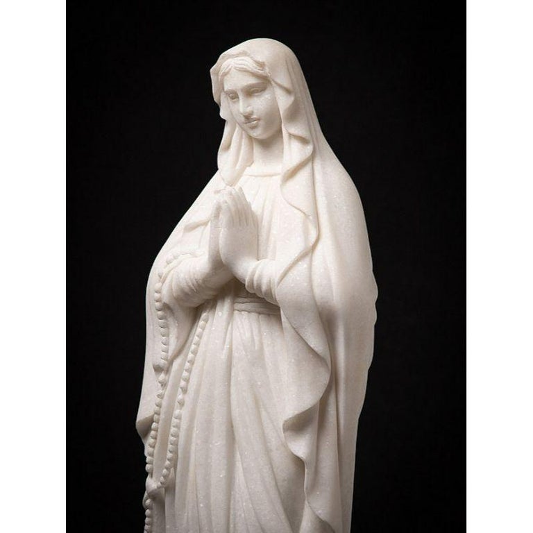 Newly Made Marble Maria Statue from Italy For Sale at 1stDibs