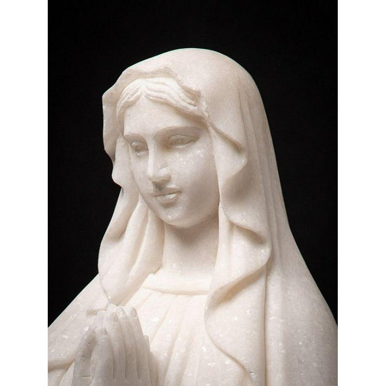 Newly Made Marble Maria Statue from Italy For Sale at 1stDibs