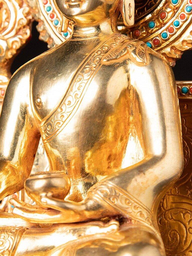 Newly Made Nepali Buddha on Throne from Nepal For Sale at 1stDibs