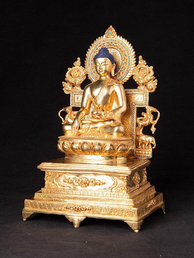 Newly Made Nepali Buddha on Throne from Nepal For Sale at 1stDibs