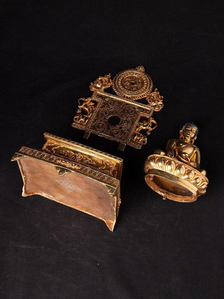 Newly Made Nepali Buddha on Throne from Nepal For Sale at 1stDibs